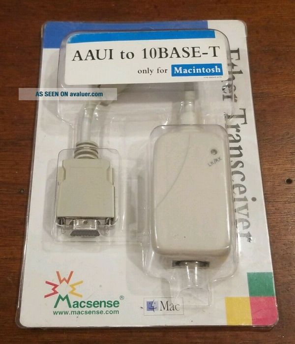 MacSense Ethernet Transceiver AAUI 10Base - T For Apple Macintosh ...