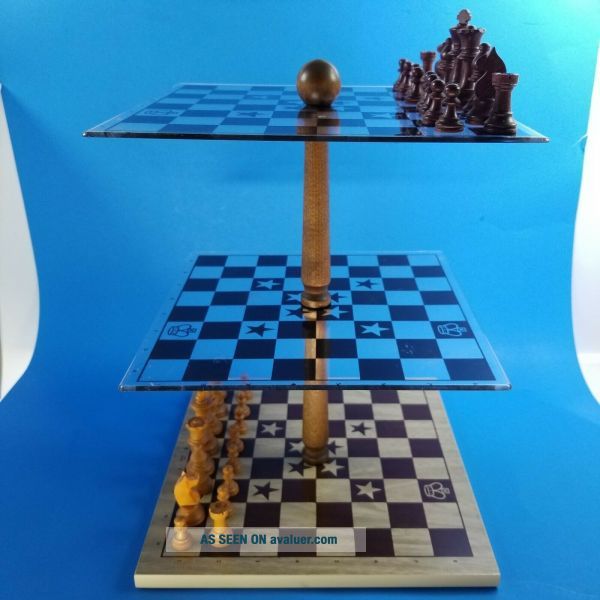 Vintage 1970 Pacific Game Company SPACE CHESS 3 Level 4 Dimension ...