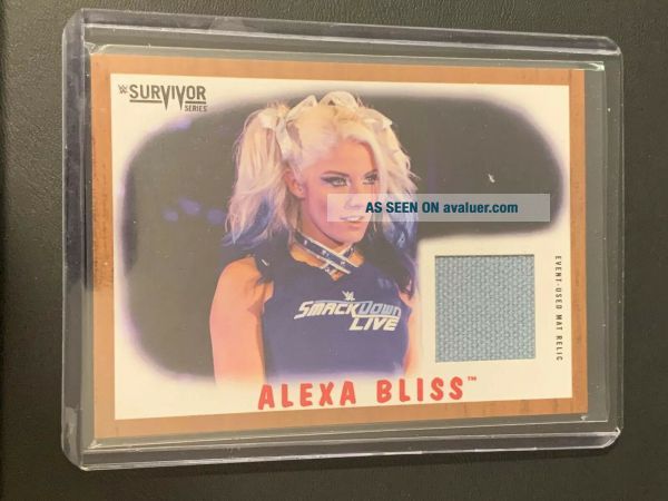 ALEXA BLISS TOPPS WWE HERITAGE ON CARD AUTO /99 And Mat Relic /99 ...