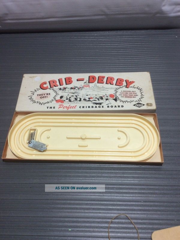 Vintage Crib - Derby Cribbage Game Board | #27260250