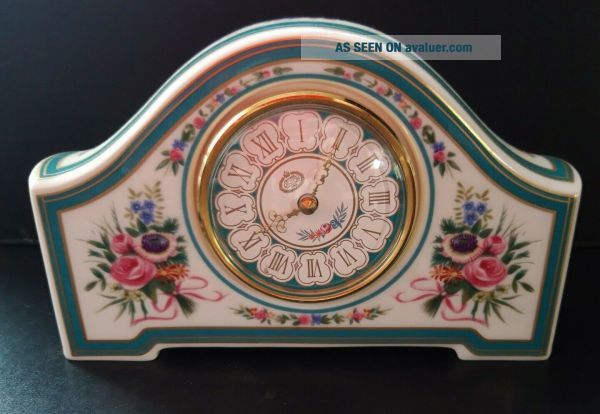 Minton Rose Clock Fine China Bicentenary Limited Edition No: 1504 ...