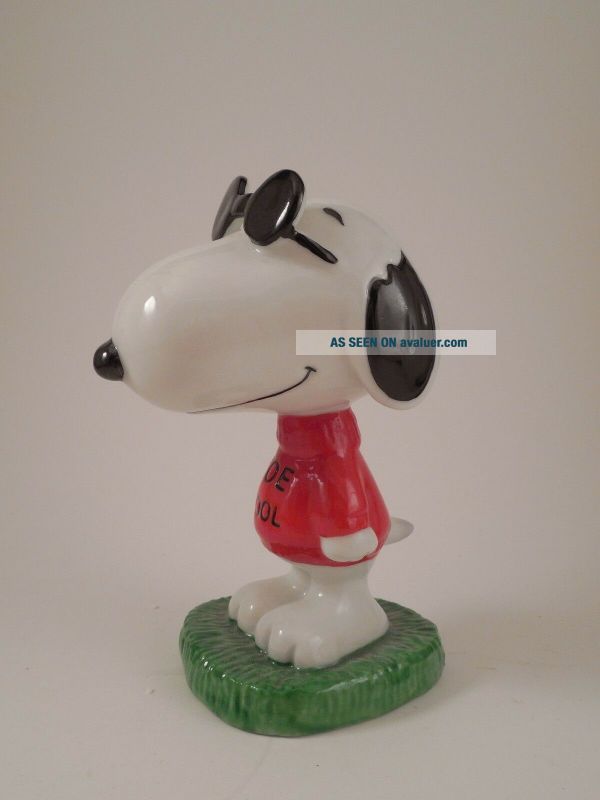 Vintage Peanuts Snoopy Sunglasses Joe Cool TShirt Figurine UFS Made In ...