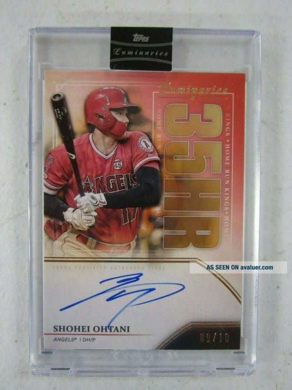 2020 TOPPS LUMINARIES SHOHEI OHTANI AUTO AUTOGRAPH 9/10 CALIFORNIA ...