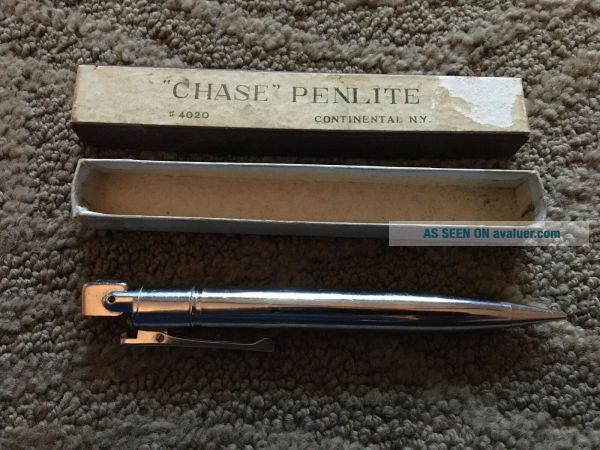 Vintage Chase PenLite Mechanical Pencil Lighter W/ Box | #27373043