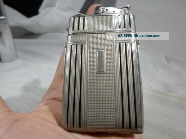 Evans Art Deco Style Cigarette Lighter And Case Combination | #27391388