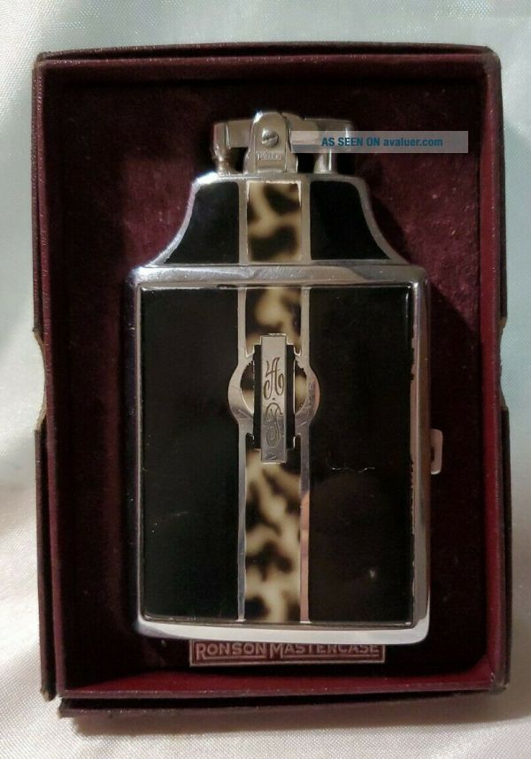 Vintage Ronson Mastercase Lighter Cigarette Holder Case Combo | #27392946