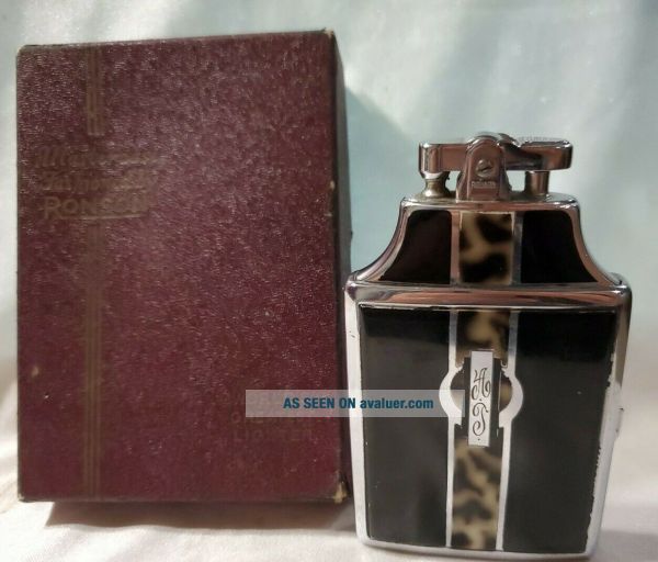 Vintage Ronson Mastercase Lighter Cigarette Holder Case Combo | #27392946
