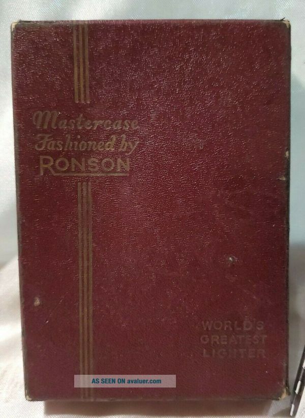 Vintage Ronson Mastercase Lighter Cigarette Holder Case Combo | #27392946