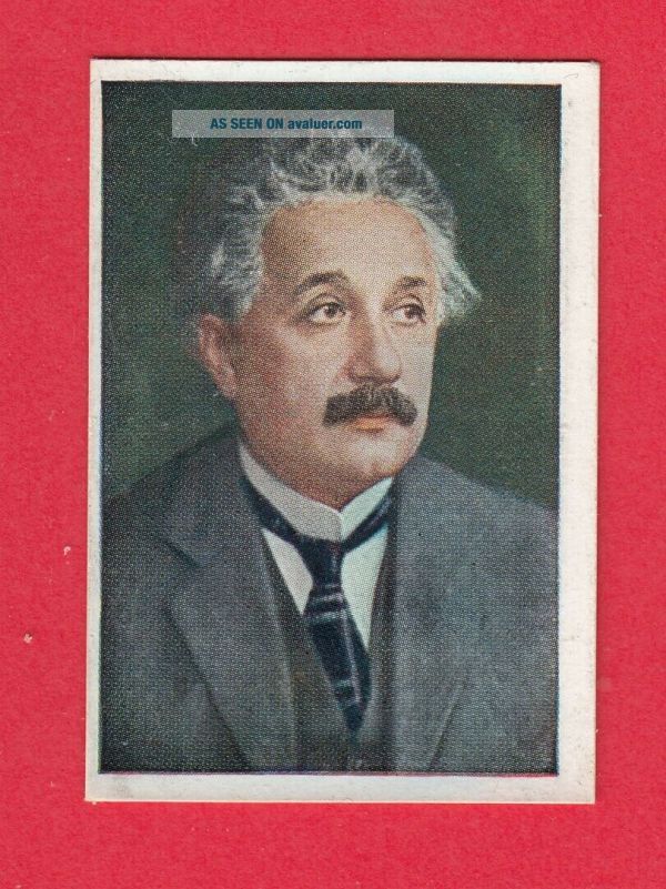 VINTAGE 1928 Josetti Card ALBERT EINSTEIN Theoretical Physicist | #27453733