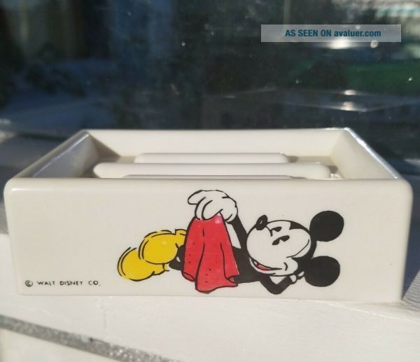 RARE Vintage Mickey Mouse Plastic Soap Dish Holder Walt Disney | #27502049