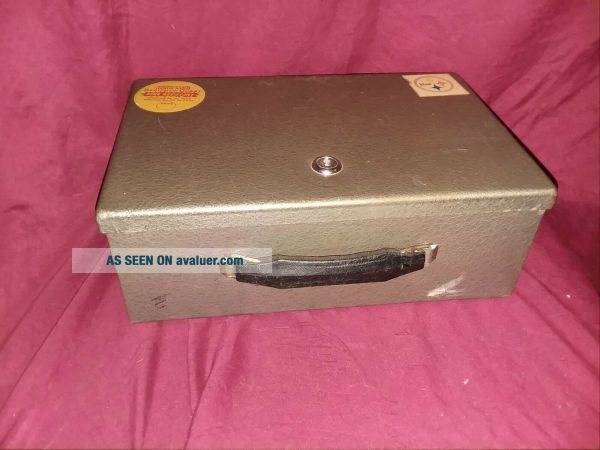 Vintage Rockaway Steel Fireproof File Cash Document Box Security ...