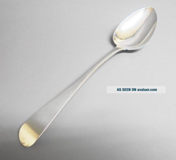 RARE King George III Silver Serving Spoon London 1787 Wm. Williams ...