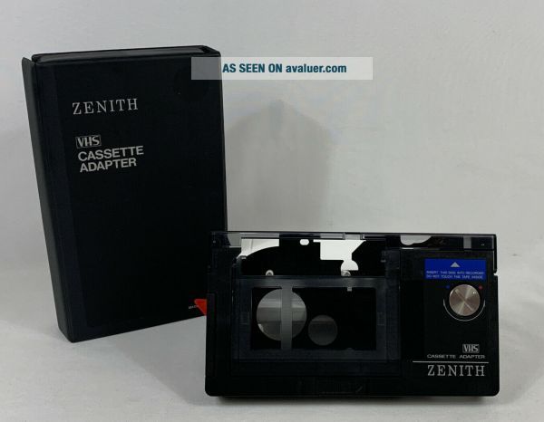 Zenith VHS - C Cassette Adapter VAC414 W/ Case Vintage OEM Fast | #27577473