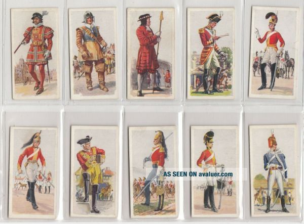 Full Set Of 50 Vintage British Military Cards From 1937 History Of Army ...
