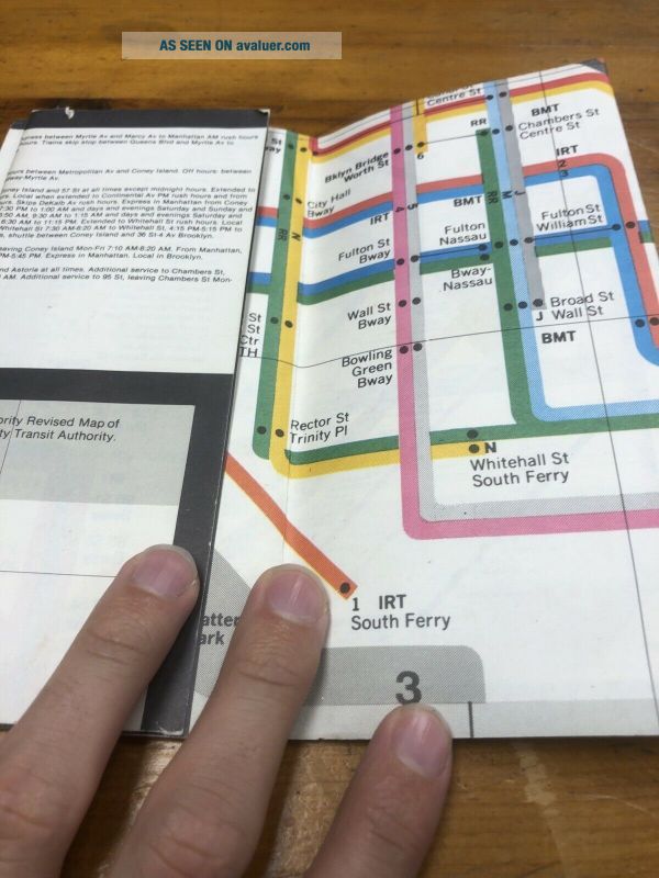 Vintage 1978 York City Subway Guide MAP Of The Train Lines | #27699515