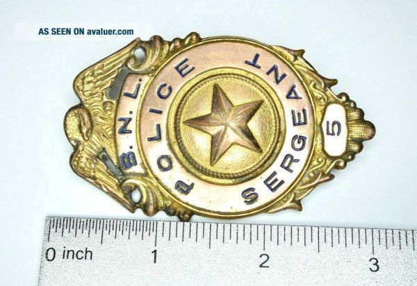 Antique Obsolete Brookhaven National Laboratory Police Badge Upton York ...