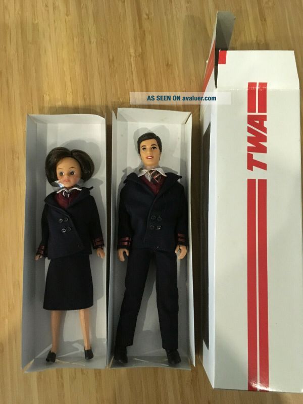 1980s TWA TRANS WORLD AIRLINES STEWARDESS FLIGHT ATTENDANT DOLL CABIN ...