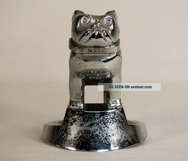 Vintage Mack Trucks Chrome Bulldog Hood Ornament Patent 87931 | #27689022