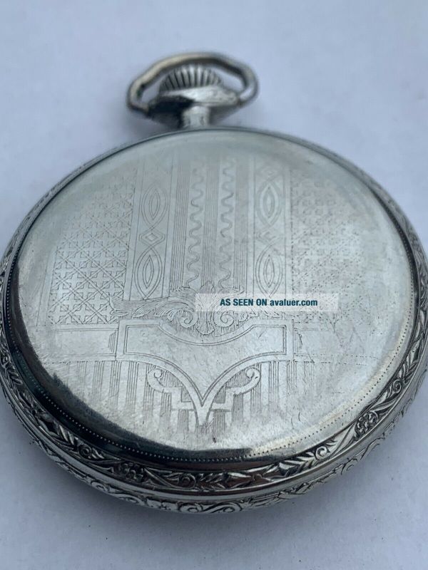 21 Jewel Antique Elgin 16s Father Time Railroad Pocket Watch | #27697649
