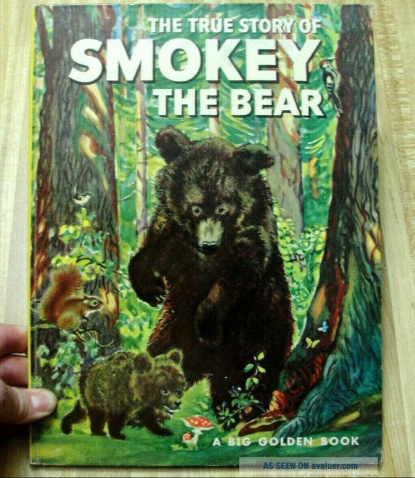 Vintage The True Story Of Smokey The Bear Golden Press Large Book 1975 ...