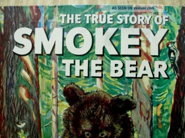 Vintage The True Story Of Smokey The Bear Golden Press Large Book 1975 ...