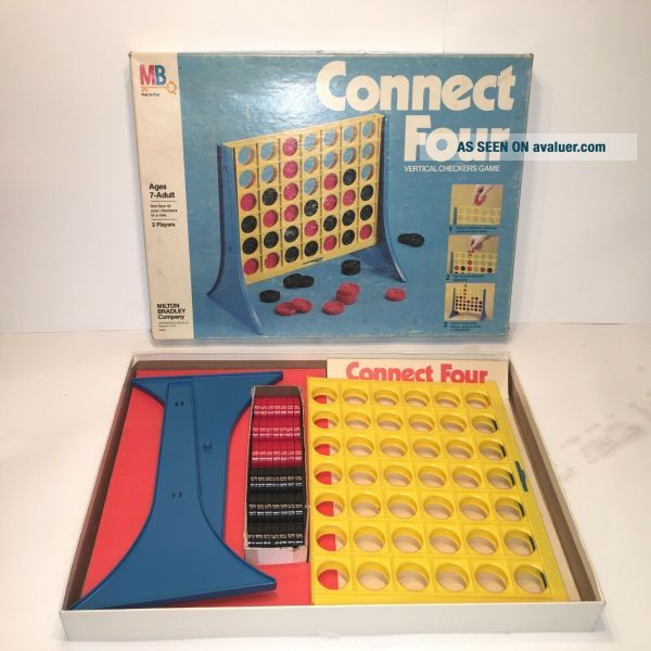 Vintage Connect Four 1979 Milton Bradley Family Game COMPLETE Vertical ...