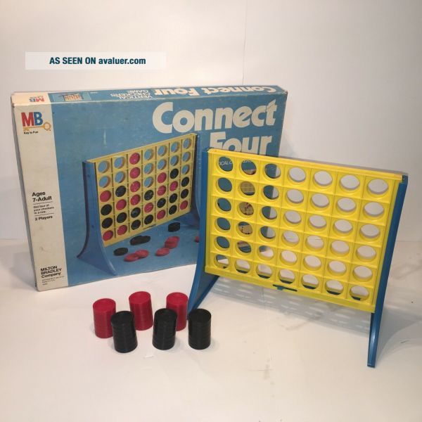 Vintage Connect Four 1979 Milton Bradley Family Game COMPLETE Vertical ...