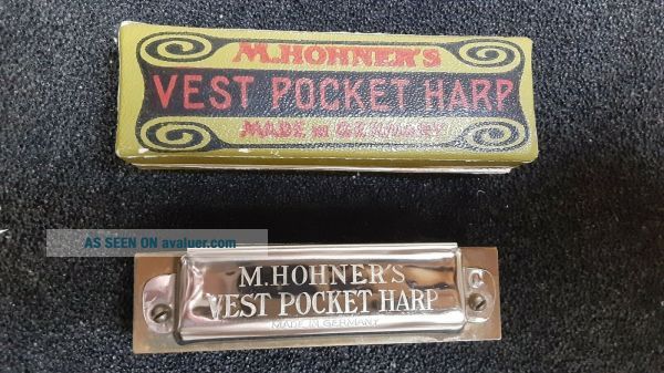 Hohner Vest Pocket Harp Harmonica Key C, Vintage Small Hohner Harmonica ...