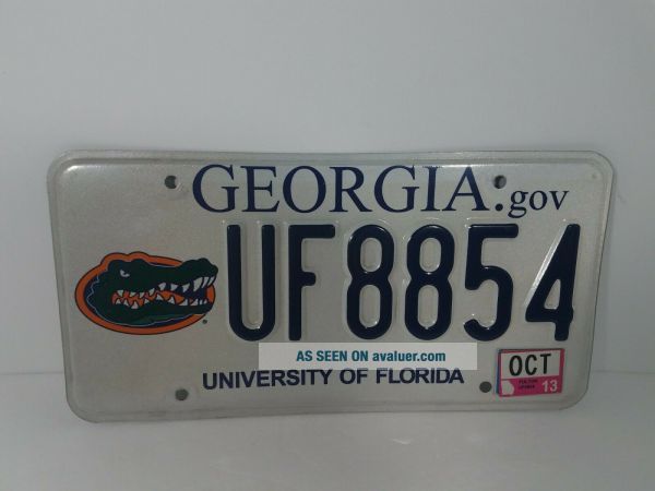 2013 University Of Florida License Plate From Georgia Car Tag | #27900587
