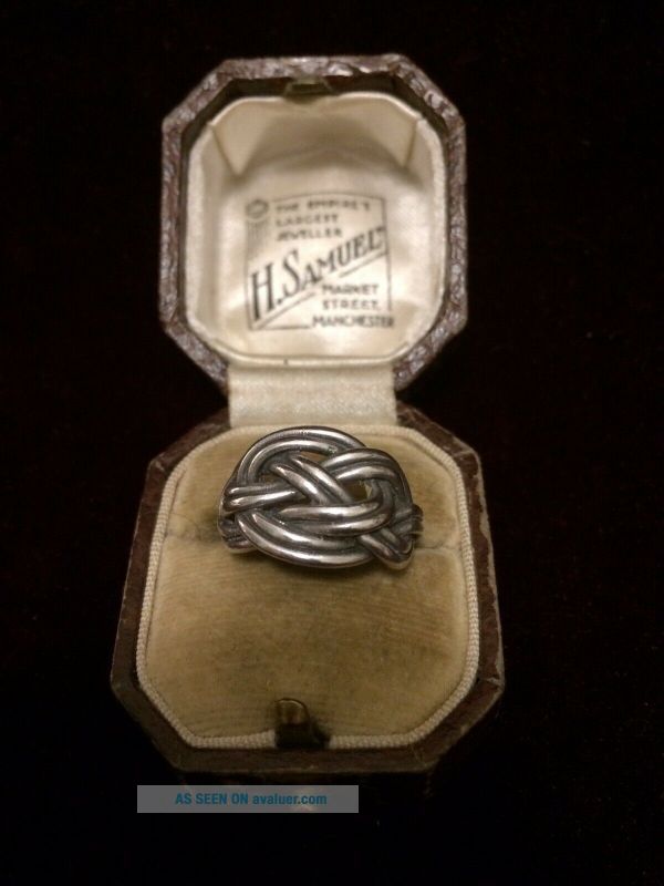 Vintage 925 Silver Celtic Knot Ring Size N | #28064118