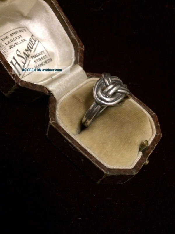 Vintage 925 Silver Celtic Knot Ring Size N | #28064118