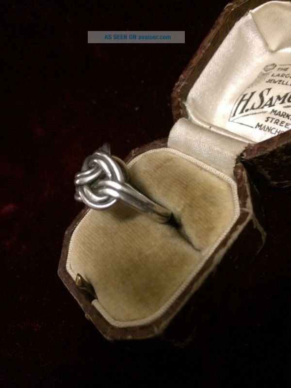 Vintage 925 Silver Celtic Knot Ring Size N | #28064118