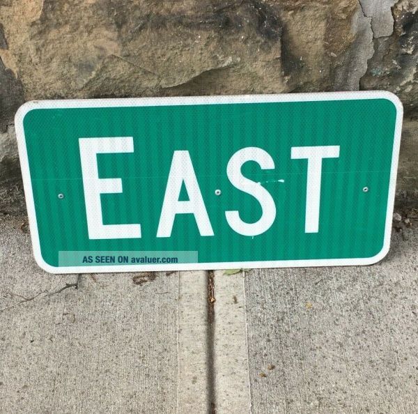 EAST Interstate Road Sign GREEN REAL Aluminum Reflective | #27926214