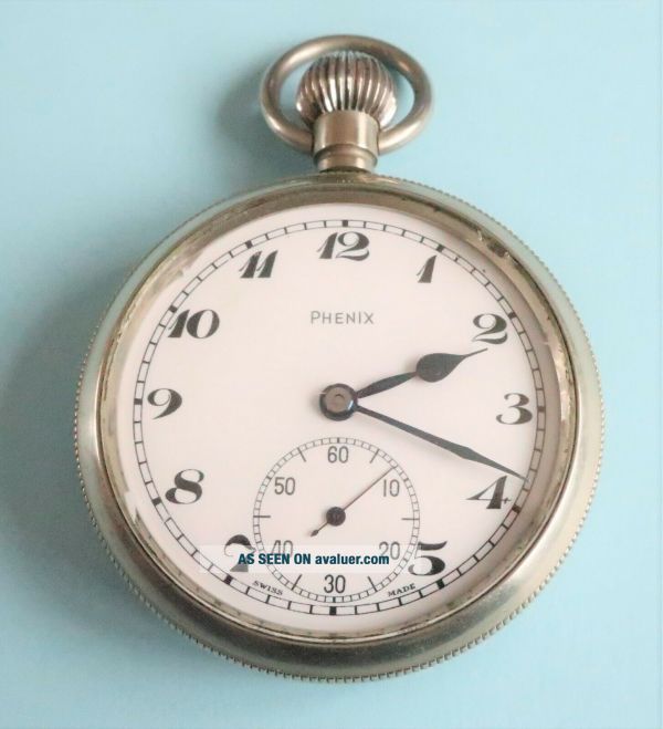 Vintage British Rail Railway Guards PHENIX Pocket Watch BR (M) 21394 ...