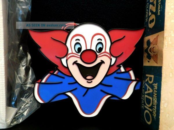 VINTAGE OLD ANTIQUE BOZO THE CLOWN ANTIQUE TRANSISTOR RADIO | #28049551