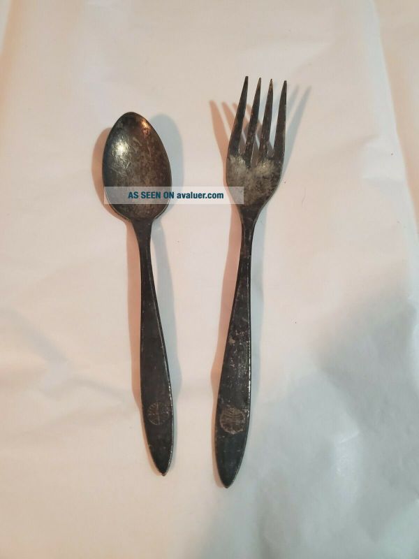 VINTAGE Pan Am Airlines Spoon & Fork International Silver Exclusive ...