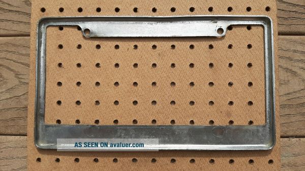 VINTAGE METAL DEALER LICENSE PLATE FRAME JIM BURNEY ' S DODGE REDWOOD ...