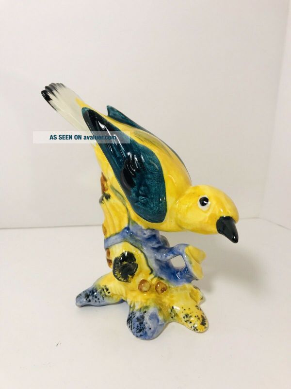 Vintage Stangl Art Pottery Birds 3447 Yellow Kentucky Warbler Bird ...