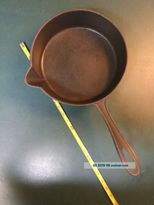 Antique Pre 1880 Cast Iron Skillet 8 With Gate Mark And Heat Ring ...
