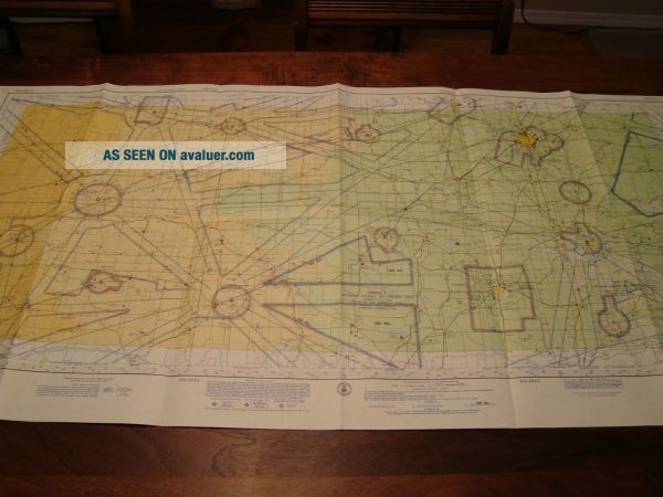 Vintage Sectional Aeronautical Chart Map 1968 Wichita | #28128954