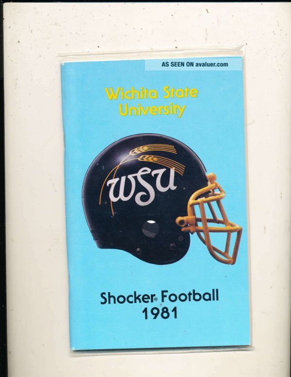 1981 Wichita State University Football Press Media Guide Bx105 | #28173128