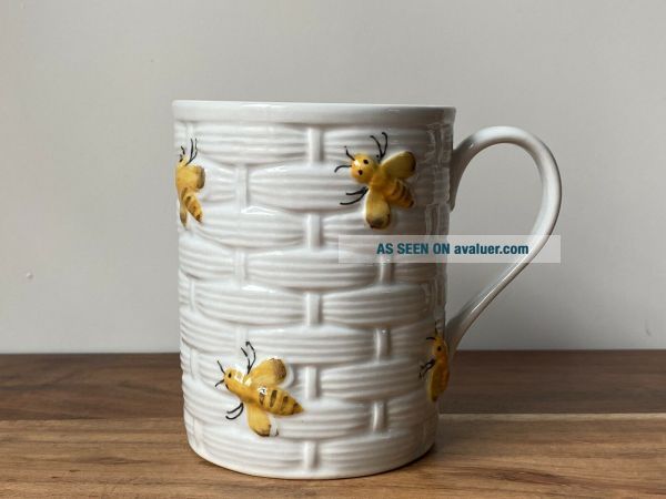 Vintage Save The Bees Mug Andrea By Sadek Honey Bee Basket Pattern ...