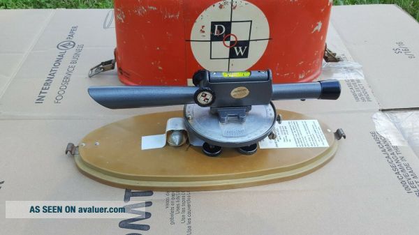 VINTAGE DAVID WHITE INSTRUMENTS DW - 8090 SURVEYING/TRANSIT WITH CASE ...