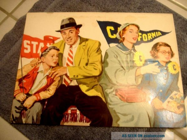 1955 Vintage Football Program: California At Stanford (BIG GAME ...