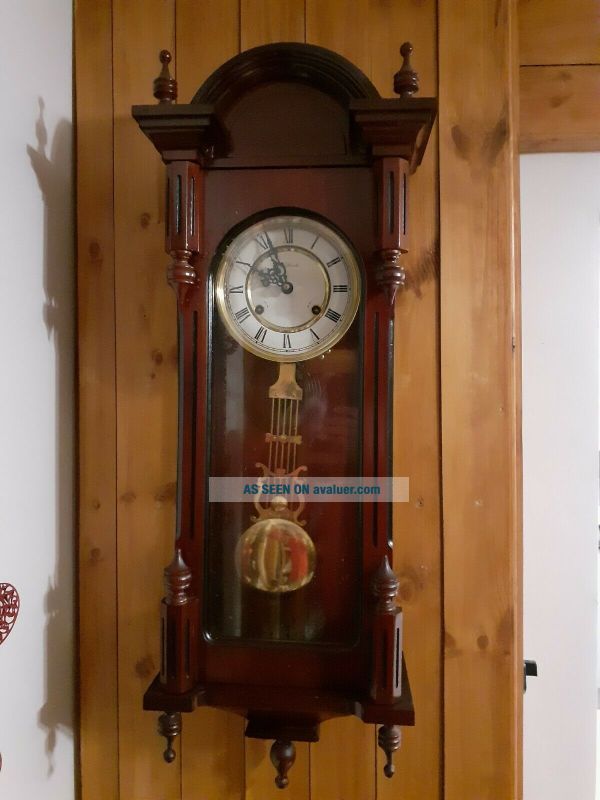 Vintage Highlands Striking Wall Clock. With Key | #28257398