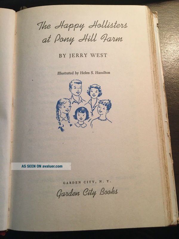Vintage 1956 The HAPPY HOLLISTERS At Pony Hill Farm By Jerry West ...