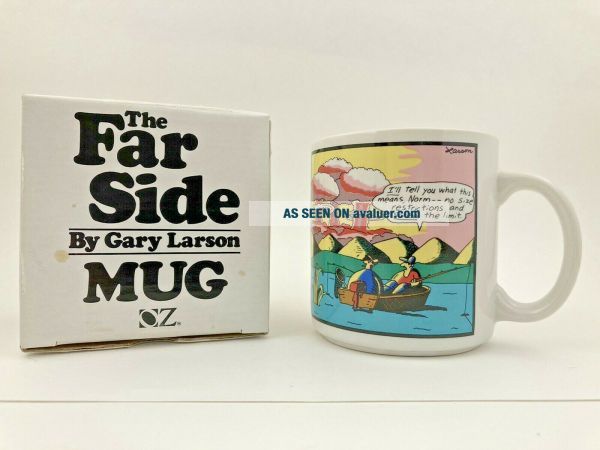 Vintage The Far Side Gary Larson Nuclear Fishing Screw The Limit Coffee ...