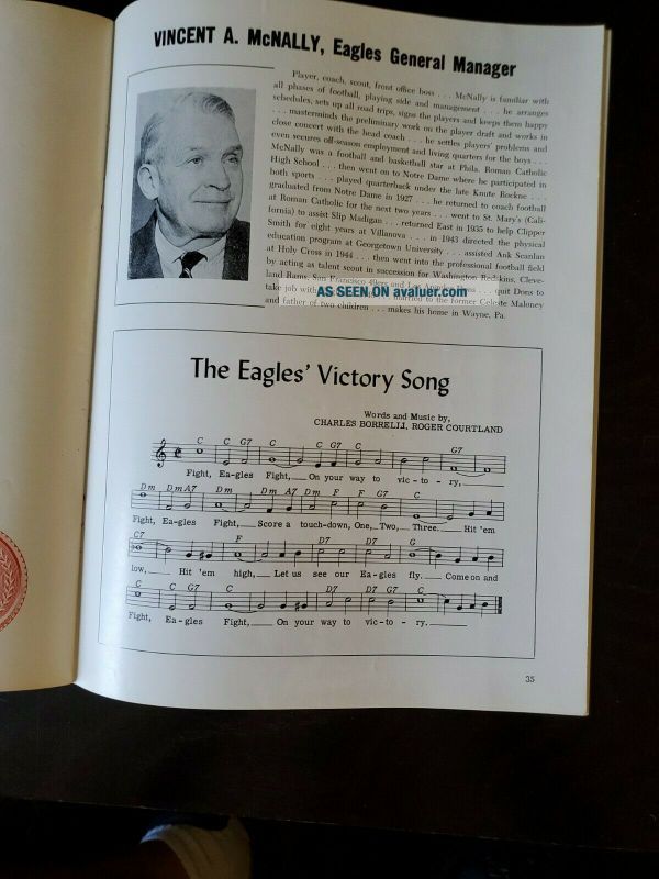 Philadelphia Eagles Vs Green Bay Packers 1962 Program | #28284653