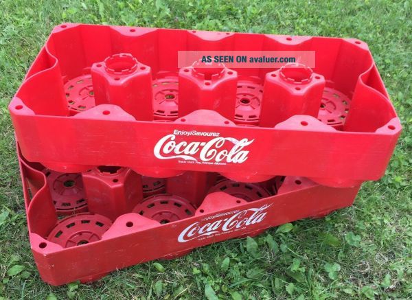 Coca - Cola Vintage Coke Plastic Crates (2) For 2 Liter Bottles | #28481186