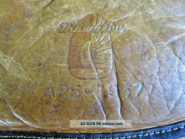 Vintage Hiawatha 25 - 1957 Baseball Glove With Indian Head Logo | #28291986